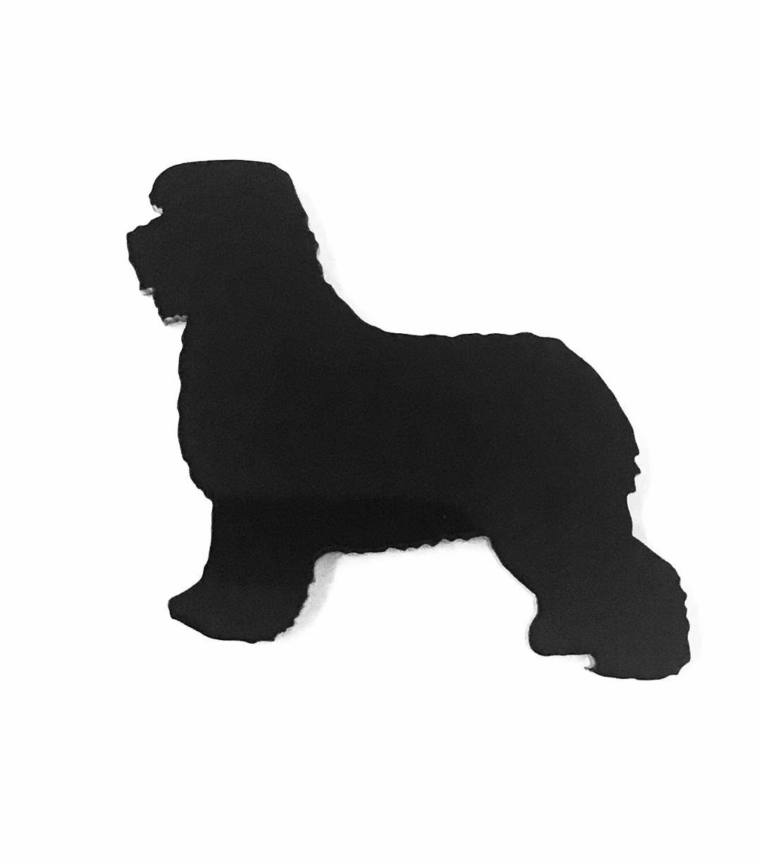 Old English Sheepdog Dog Fridge Magnet Gift in Black Acrylic - Etsy