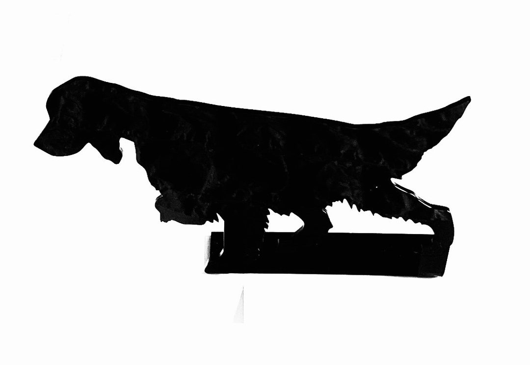 Irish Setter Dog Gate Fence Decoration Sign Plaque in Black Acrylic ...