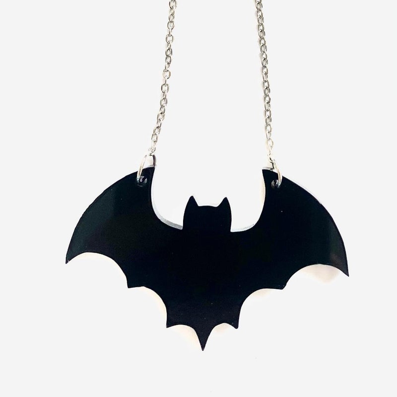 Bat Necklace - Etsy