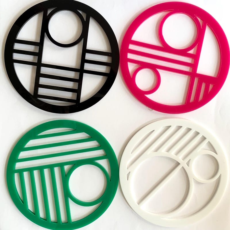 Art Deco Coasters - Etsy