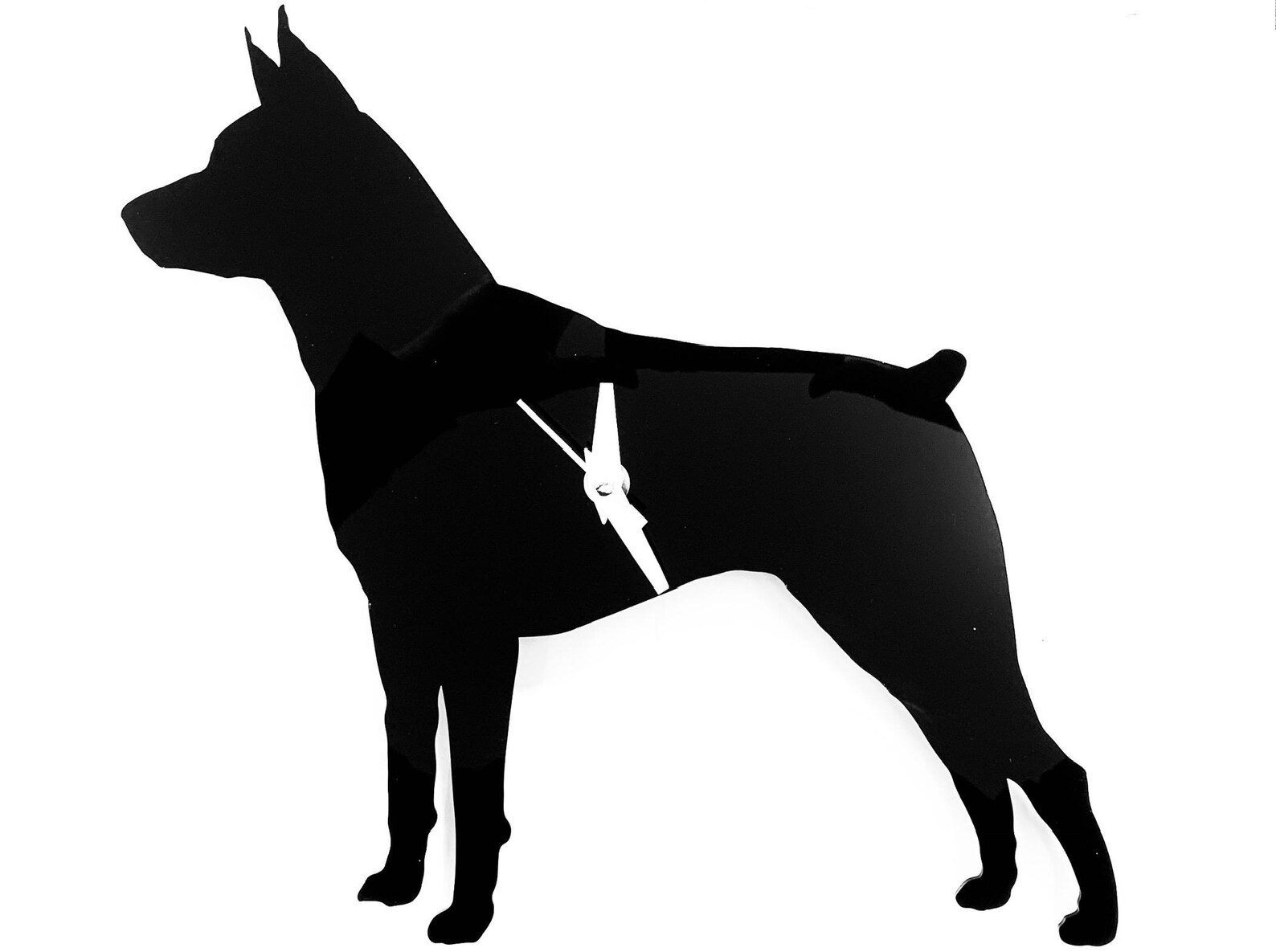 Mini Pinscher Dog Wall Clock in Black Acrylic Gift - Etsy