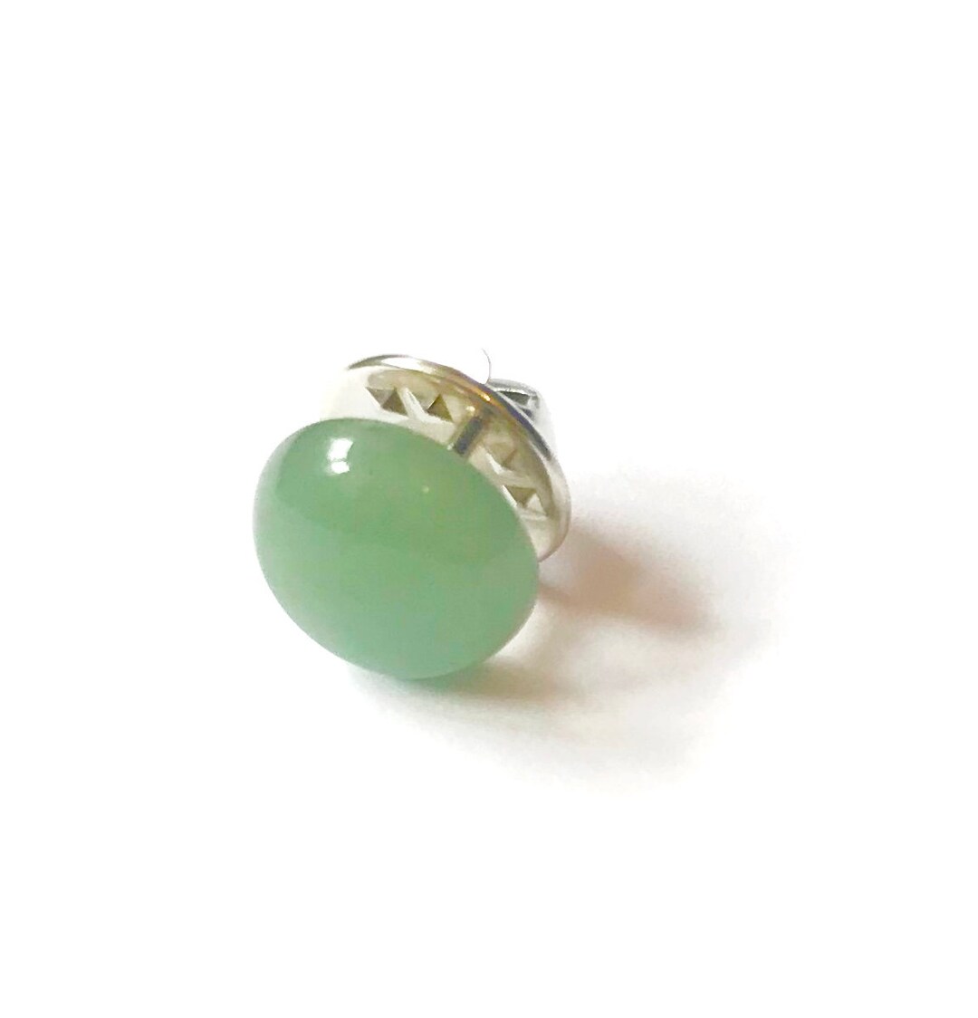 Green Aventurine Round Modesty Pin Badge Brooch Button 12mm - Etsy