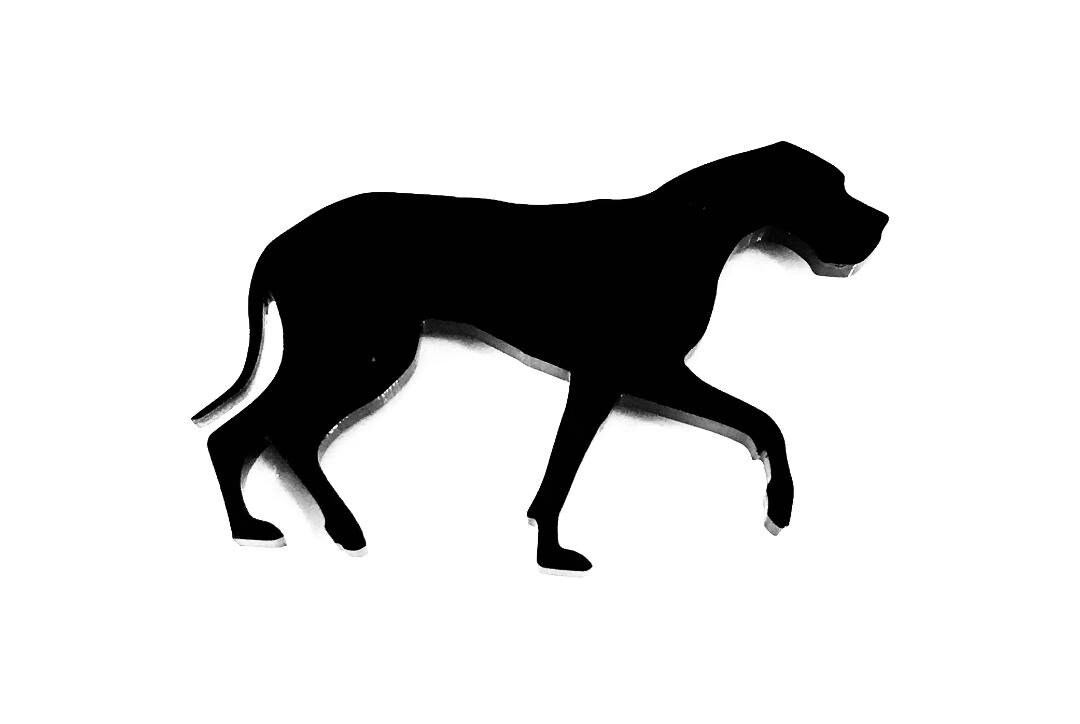 Great Dane Dog Brooch Badge Pin Scarf Fastener Gift in Black - Etsy