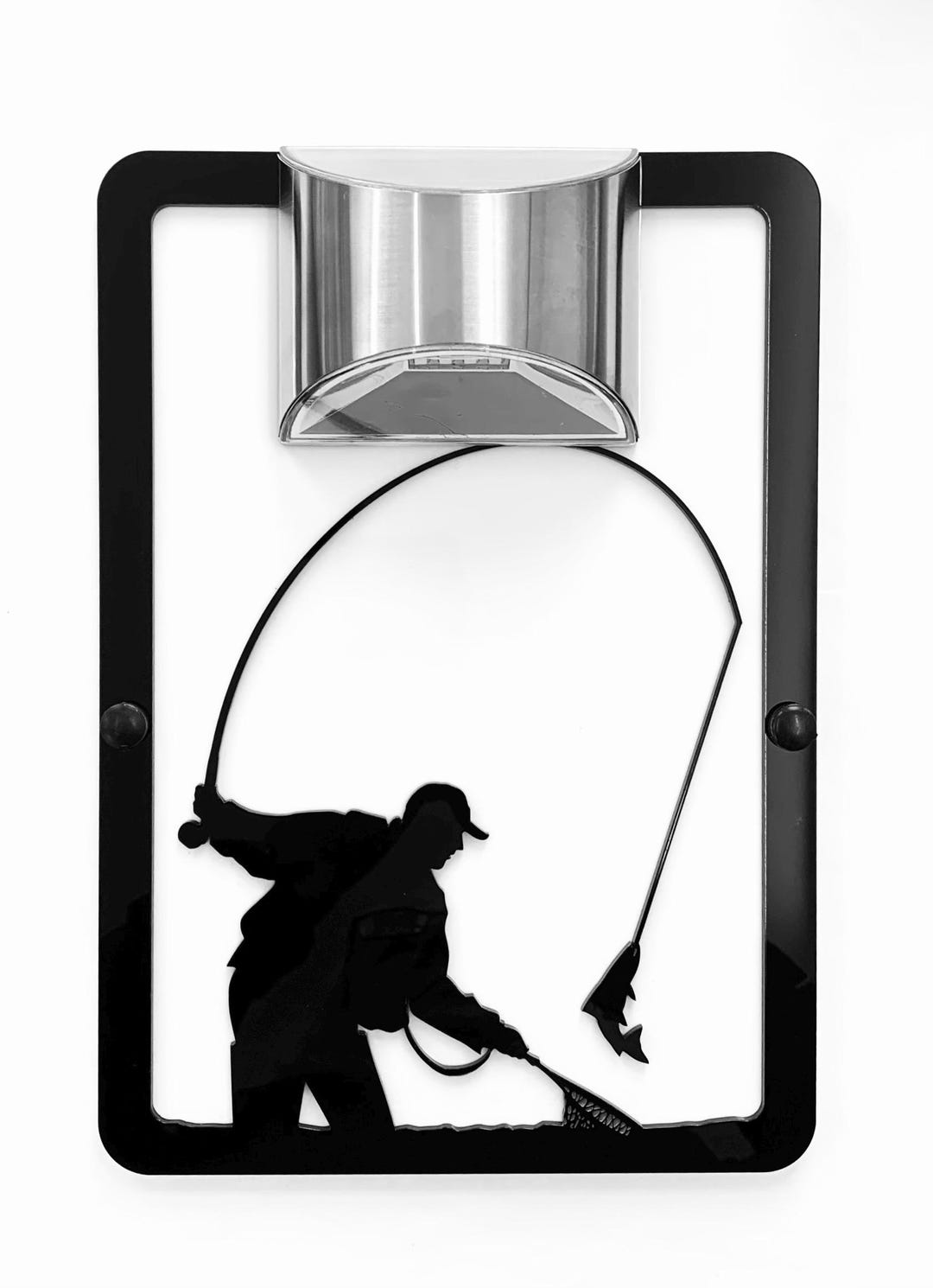 Fisherman Wall Plaque Angler Solar Light Wall Plaque Gift - Etsy