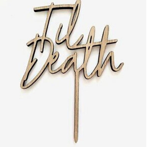 Til Death Cake Topper - Etsy UK