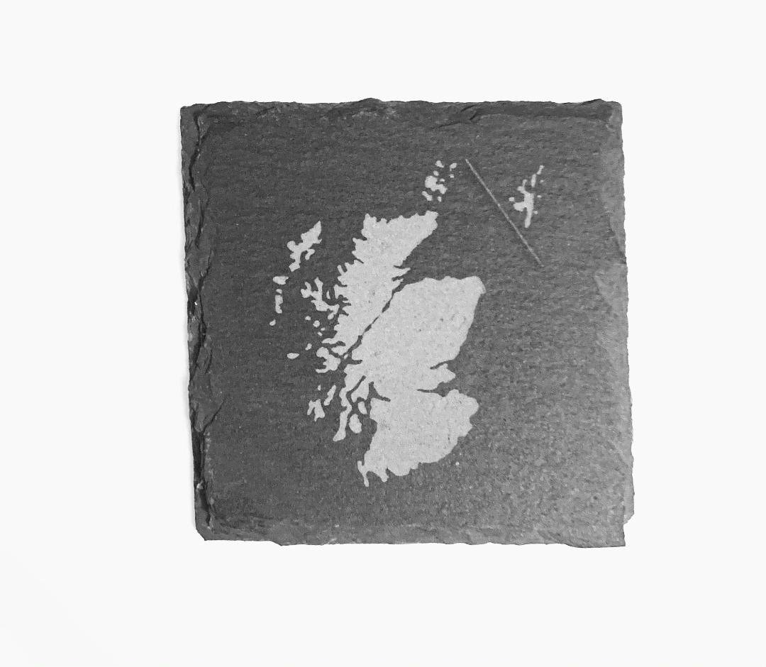 Scotland Map Slate Coasters Laser Engraved Rustic Slate Coaster Gift - Etsy