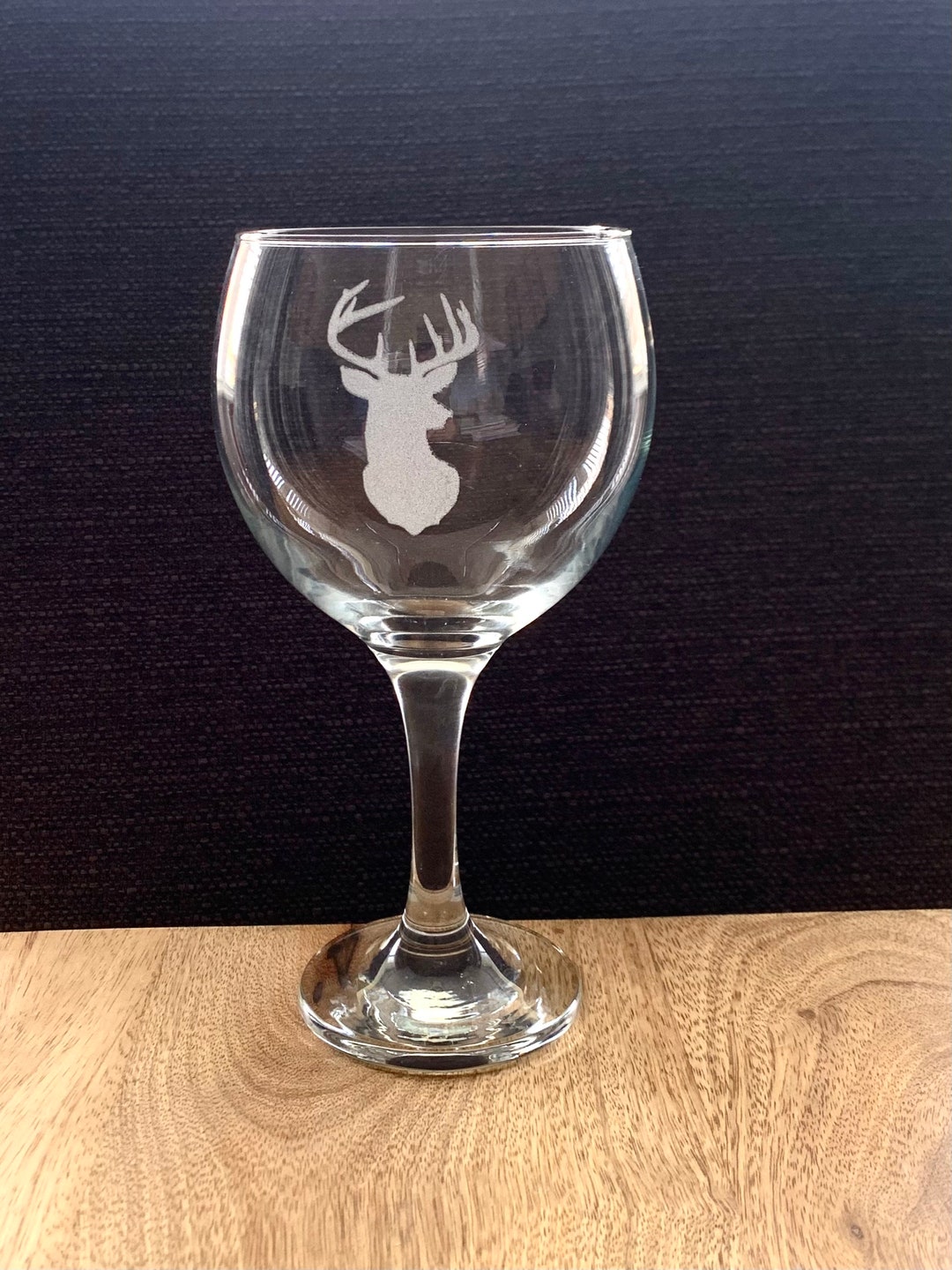 Stag Head Engraved Gin Glass Balloon Gift - Etsy