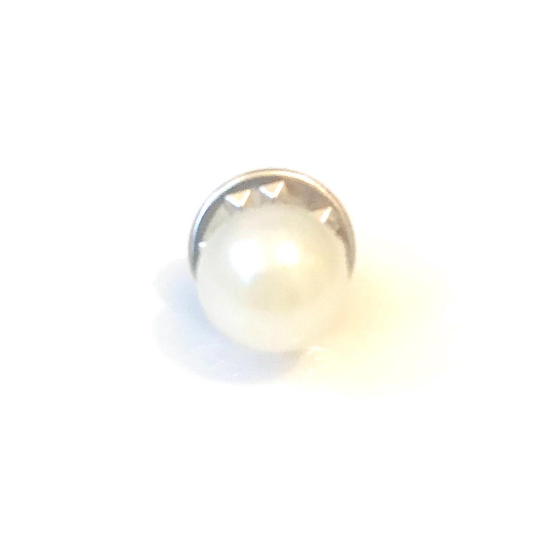 Faux Pearl Round Modesty Pin Badge Brooch Button 10mm - Etsy