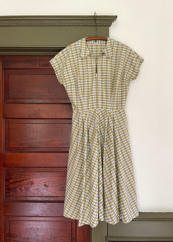 Vintage 1940s plaid farm - Gem