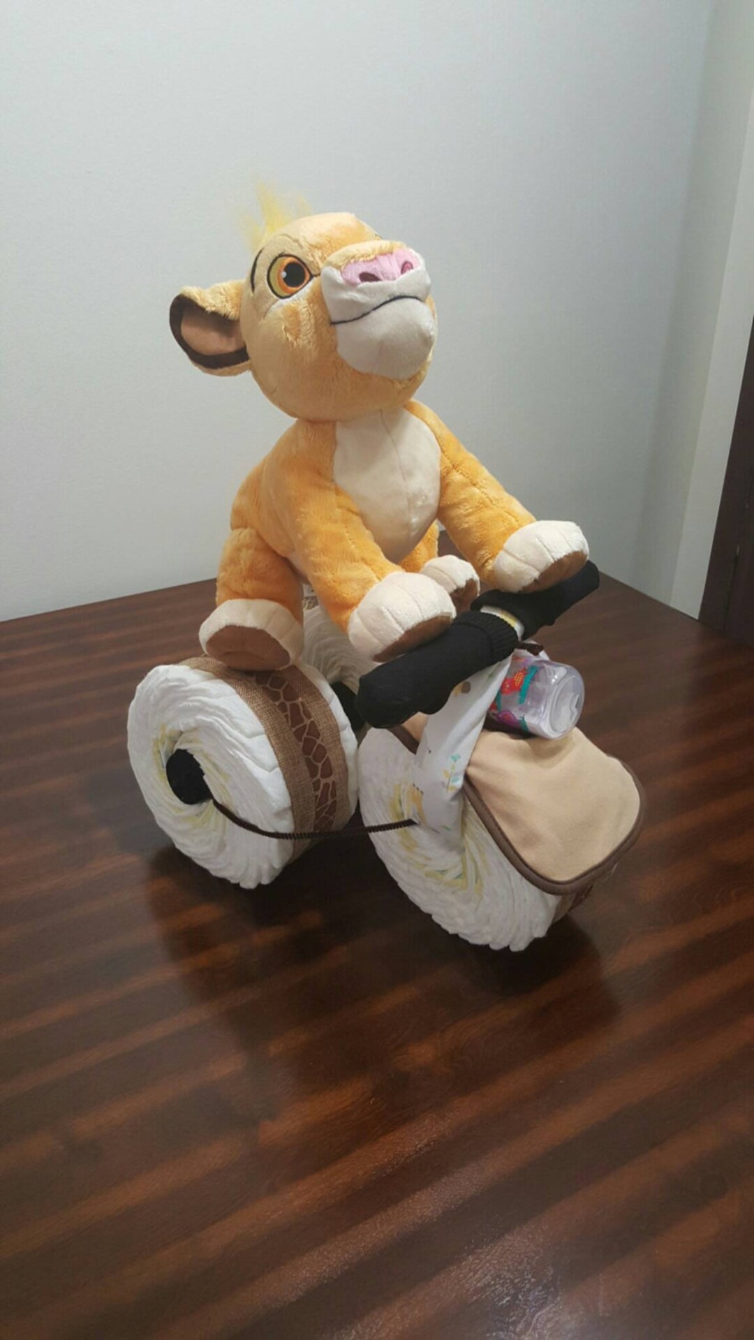 Lion King Tricycle Diaper Cake, Simba, Diaper Cake, Baby Boy, Tricycle ...