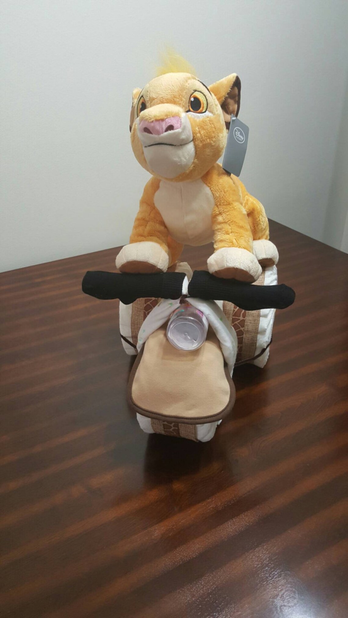 Lion King Tricycle Diaper Cake, Simba, Diaper Cake, Baby Boy, Tricycle ...