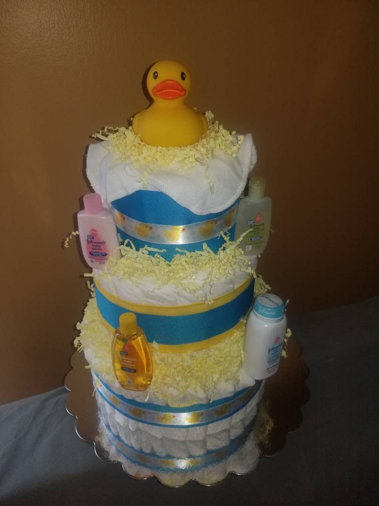 Rubber Ducky Diaper Cake - Etsy