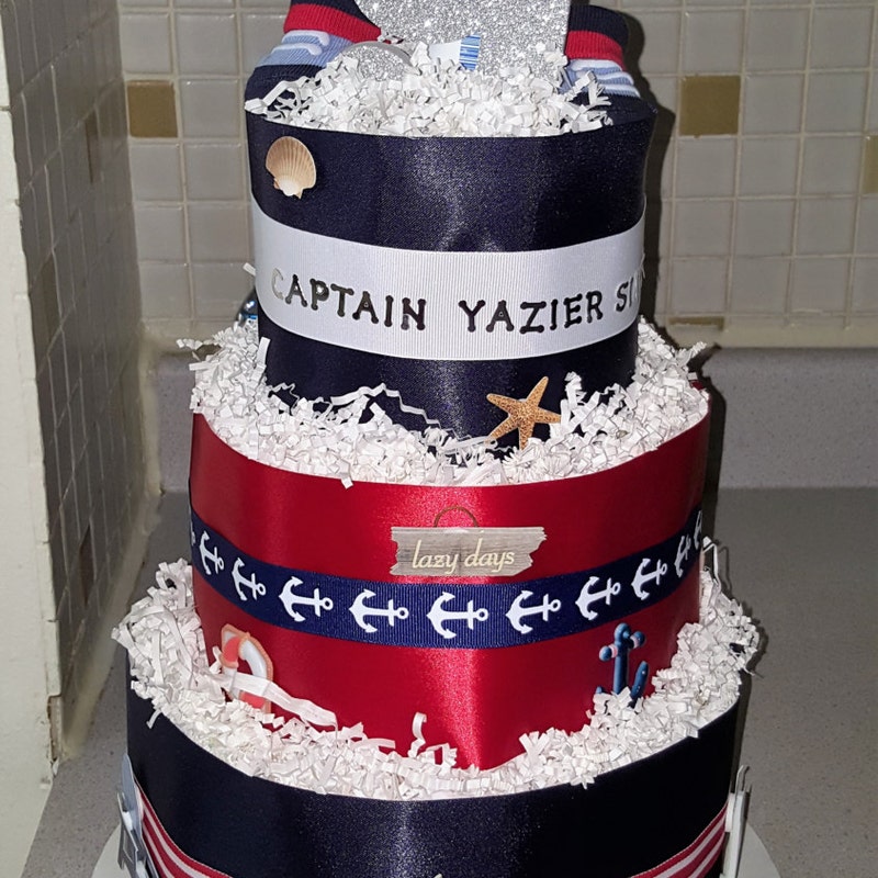 Nautical Diaper Cake - Etsy