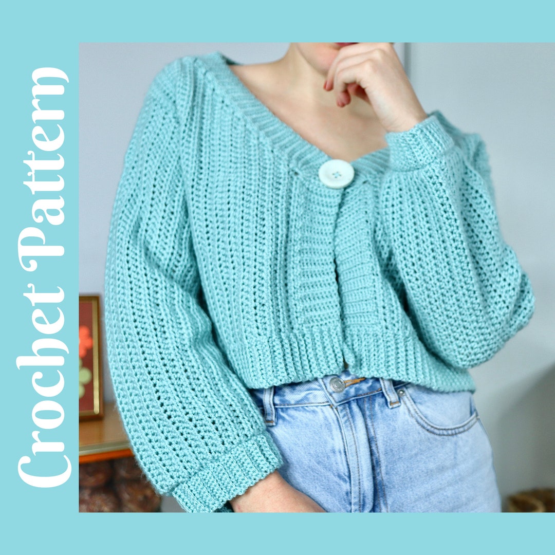 CROCHET PATTERN: the Charlee Cardi - Cropped Cardigan - Etsy