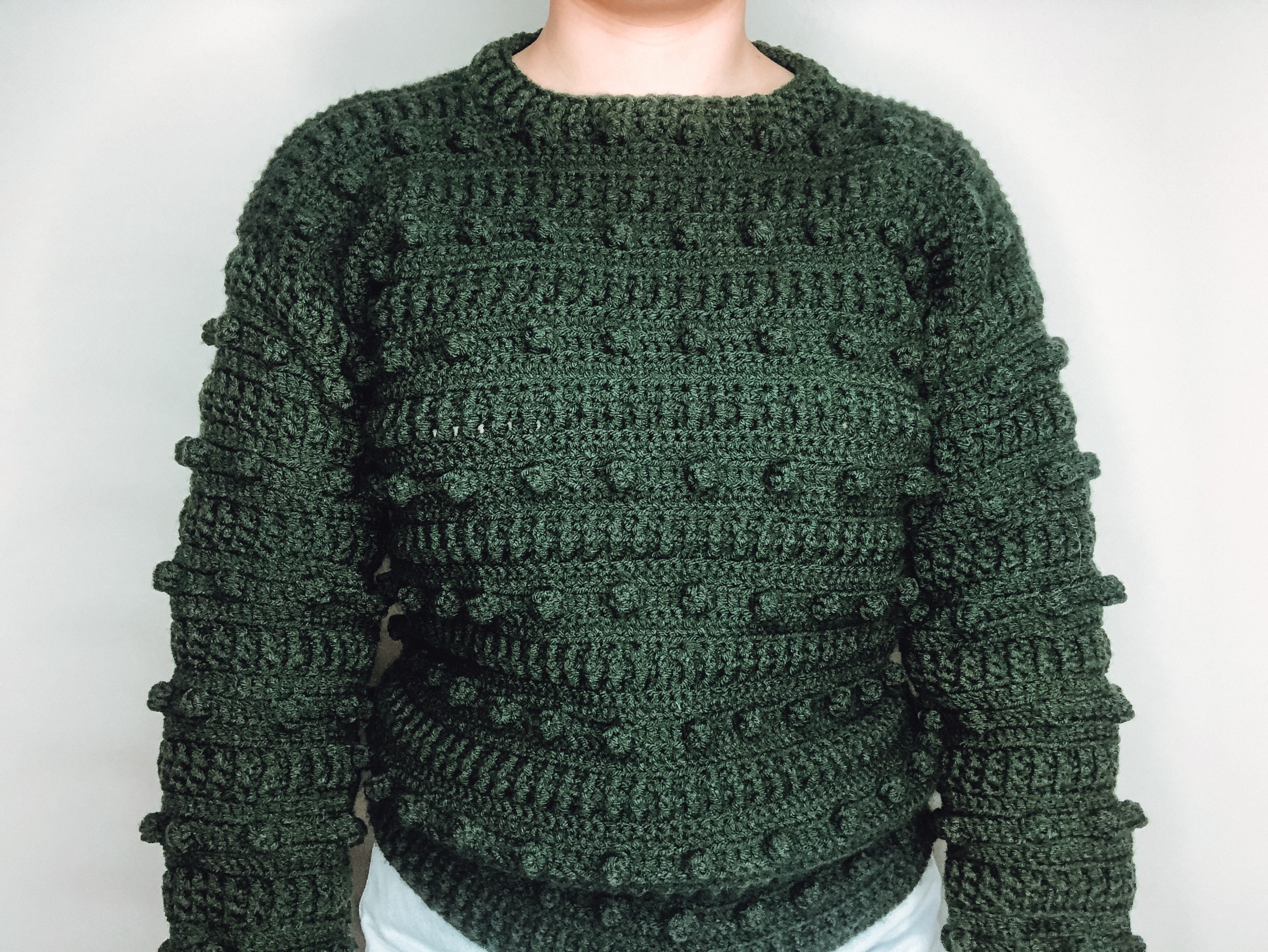 CROCHET PATTERN: the Dear Debbie Jumper, Bobble Sweater, Crochet Jumper ...