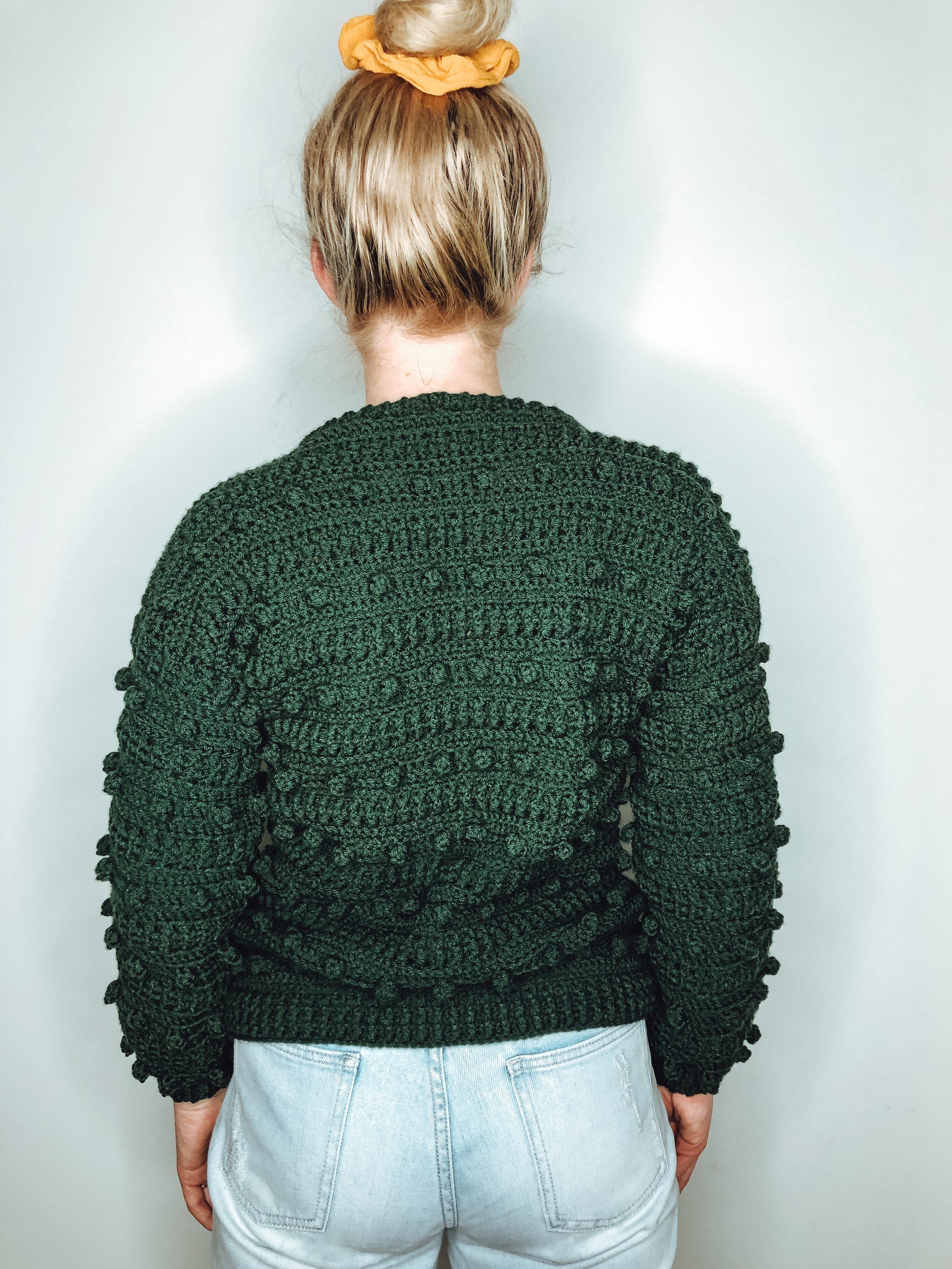 CROCHET PATTERN: the Dear Debbie Jumper, Bobble Sweater, Crochet Jumper ...