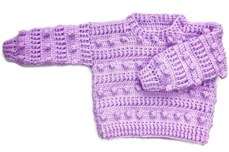 Kids Bobble Sweater Crochet Pattern: the Dear Debbie Jumper (PDF ...