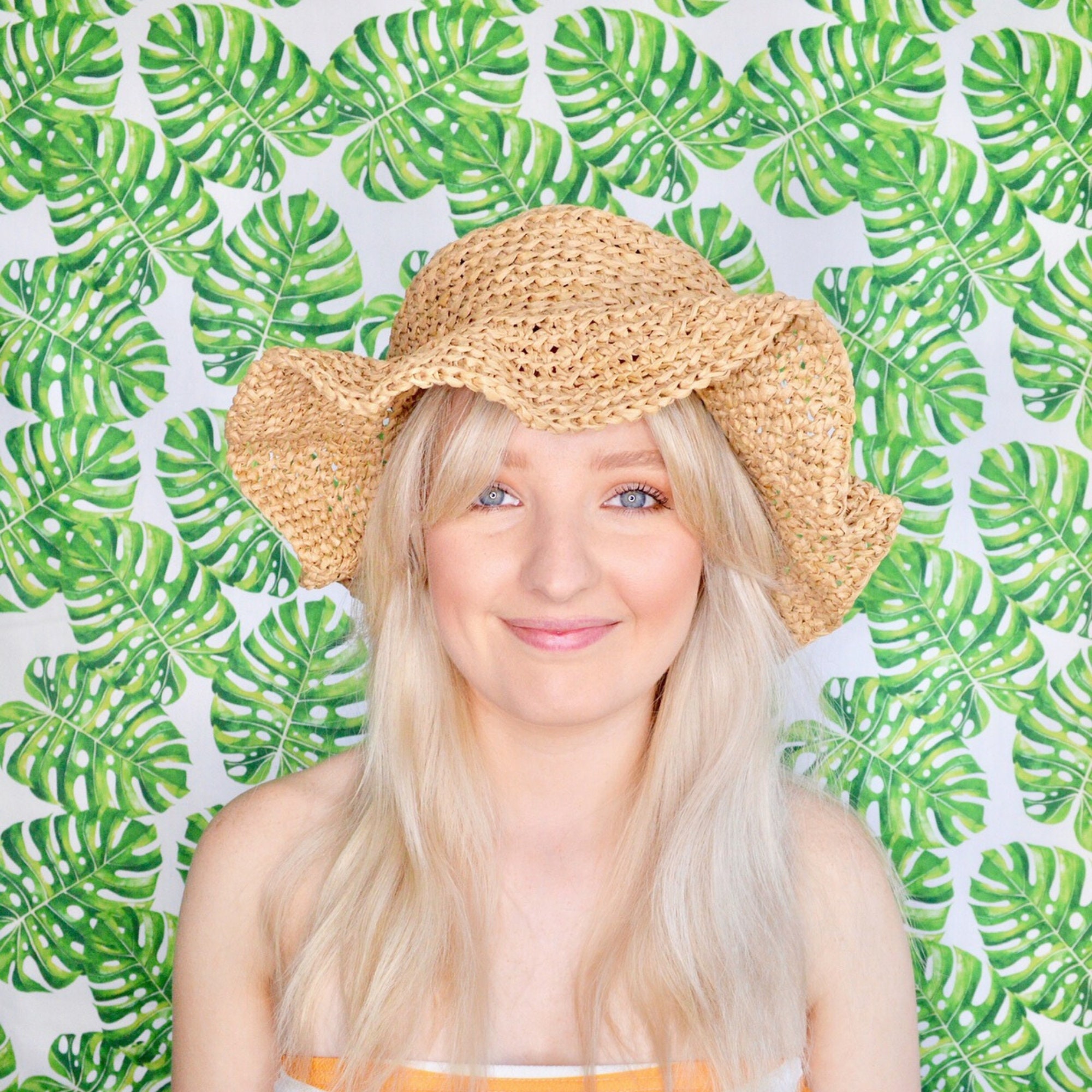 CROCHET PATTERN: Hamilton Hat Crochet Pattern Raffia Hat - Etsy