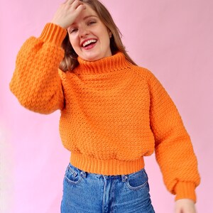 CROCHET PATTERN: the Millennial Jumper - Cowl Neck/ Turtle Neck Sweater ...