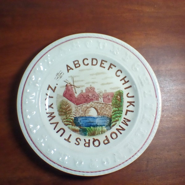 Antique Abc Plate - Etsy
