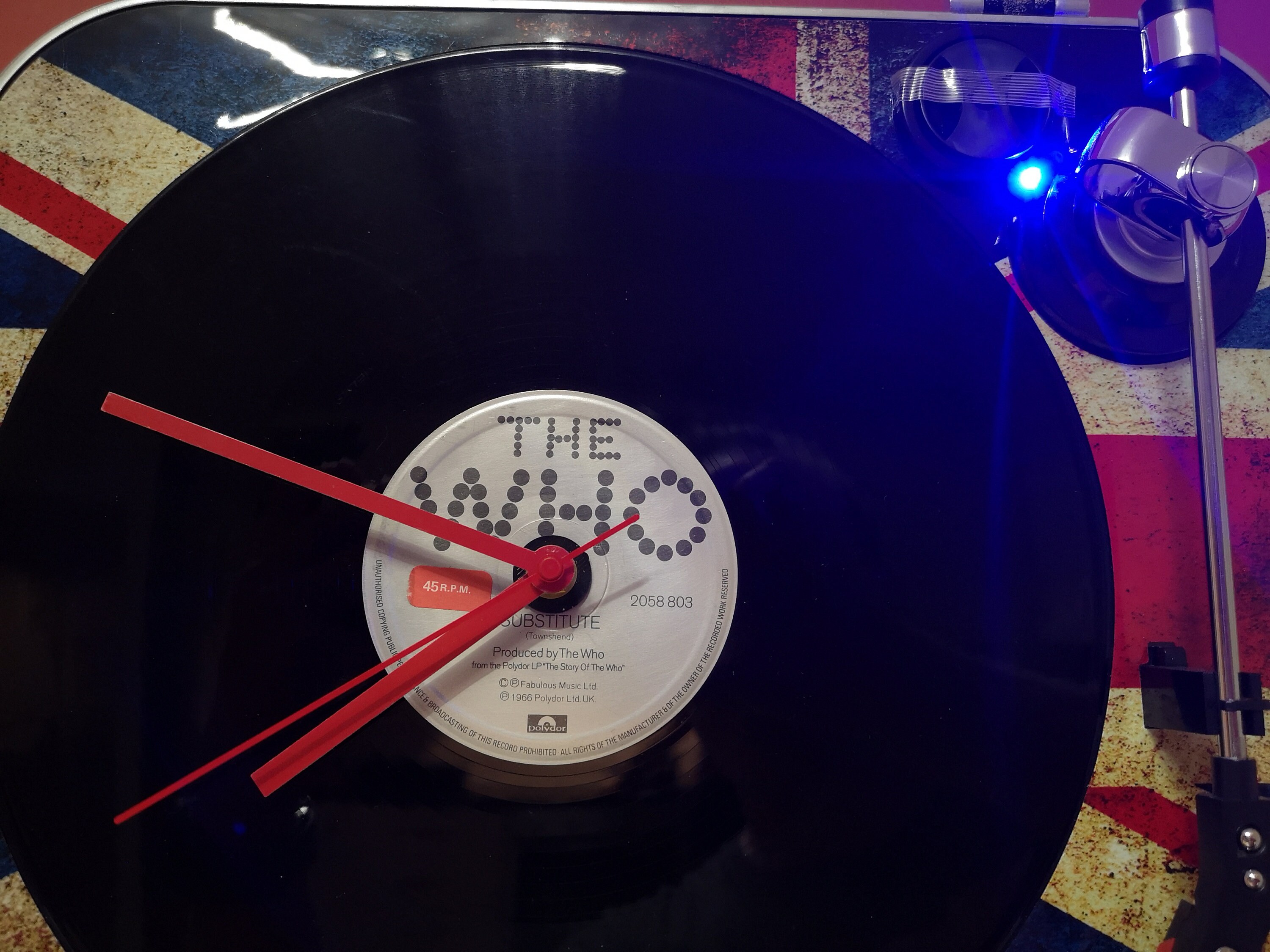 THE WHO Clock Turntable Clock Record Player Clock - Etsy