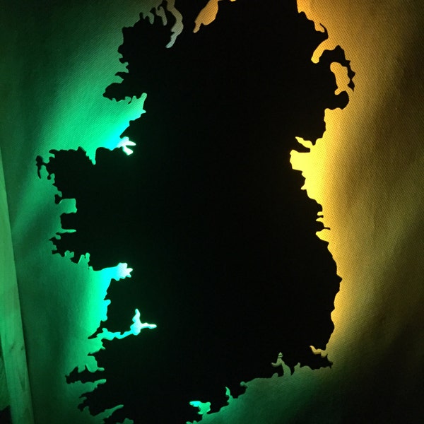 Wooden Map With Lights - Etsy