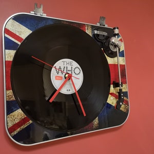 THE WHO Clock Turntable Clock Record Player Clock - Etsy