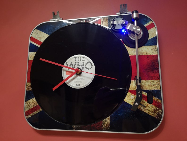 THE WHO Clock Turntable Clock Record Player Clock - Etsy