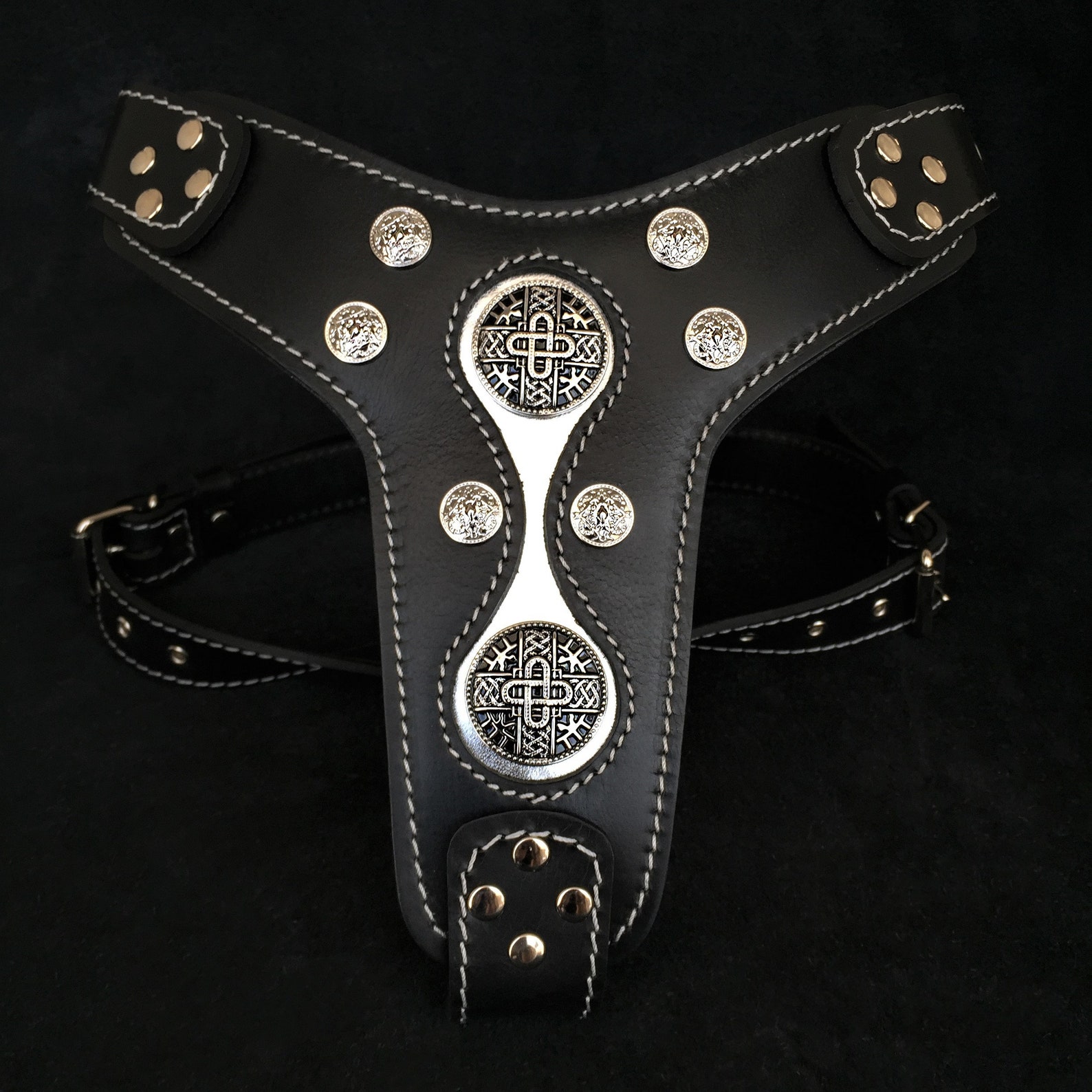 Bestia™ Genuine Leather hektor Harness. Rivet - Etsy