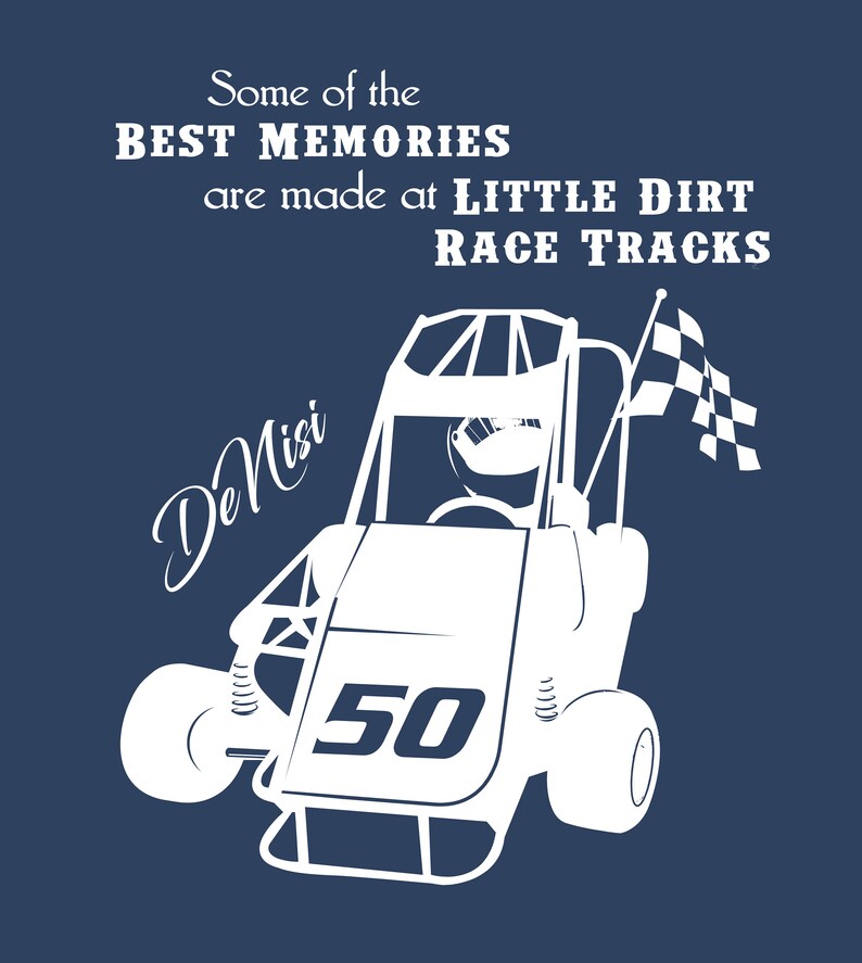 Personalized Quarter Midget Wall Decal - Etsy