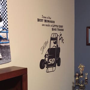 Personalized Quarter Midget Wall Decal - Etsy