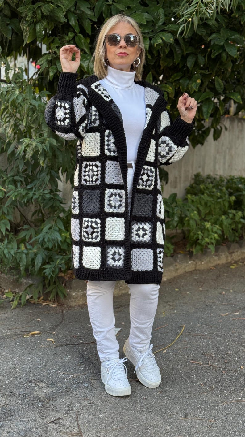 COLLAR CROCHET CARDIGAN - Etsy