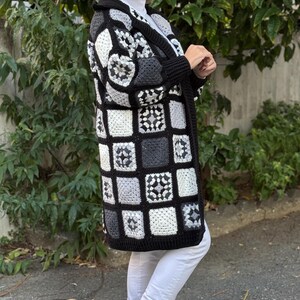 COLLAR CROCHET CARDIGAN - Etsy