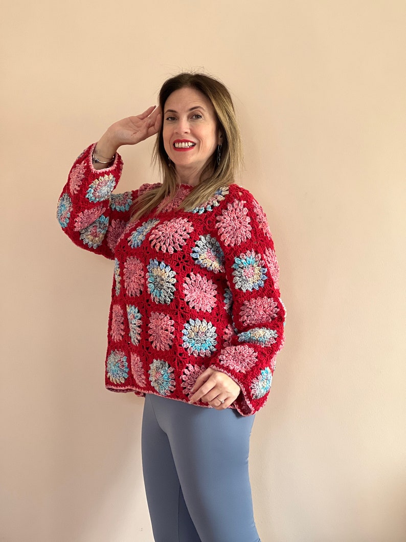 CROCHET JUMPER HANDMADE Hand Knittig - Etsy