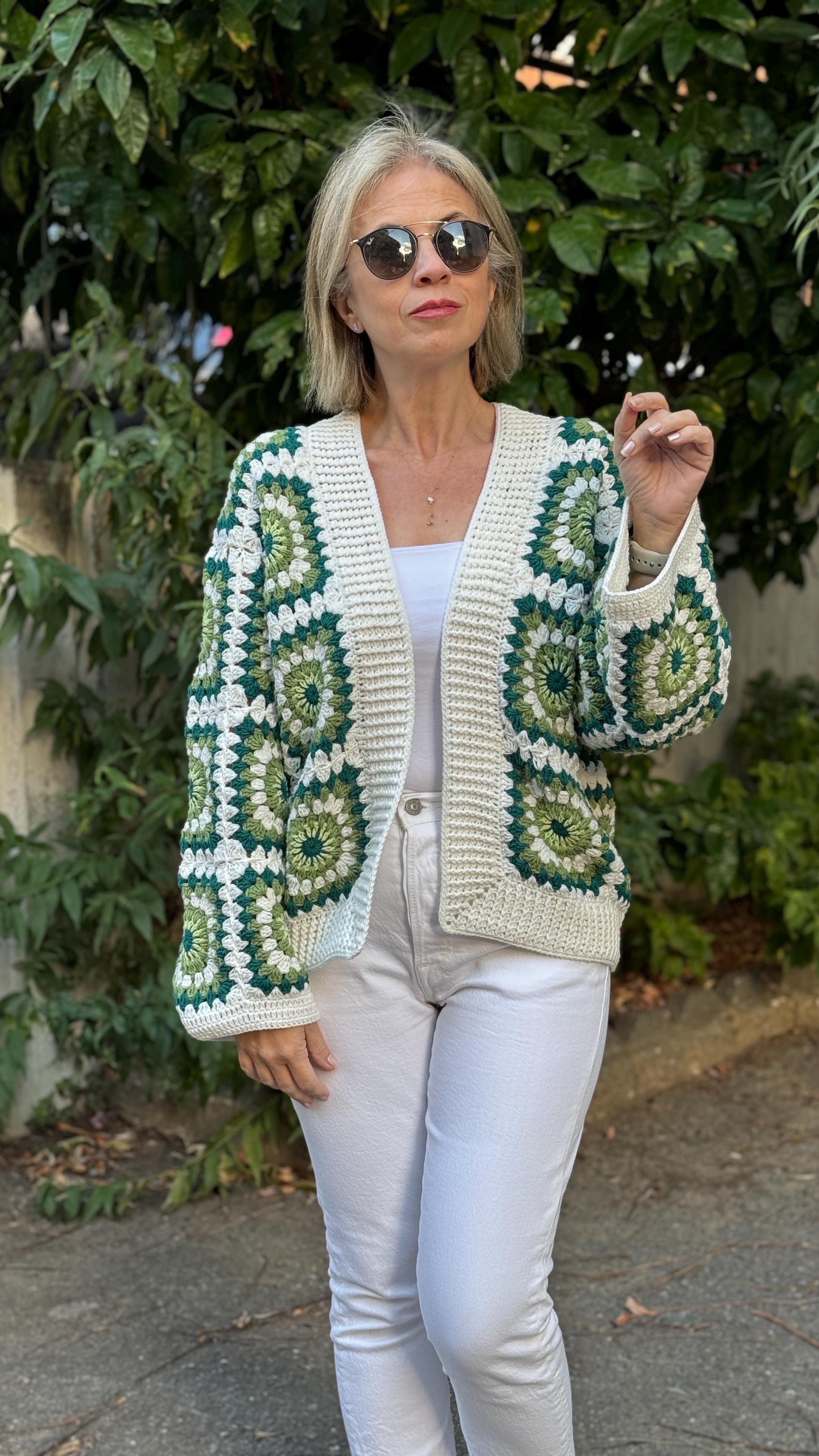 Crochet Cardigan Handmade Granny - Etsy