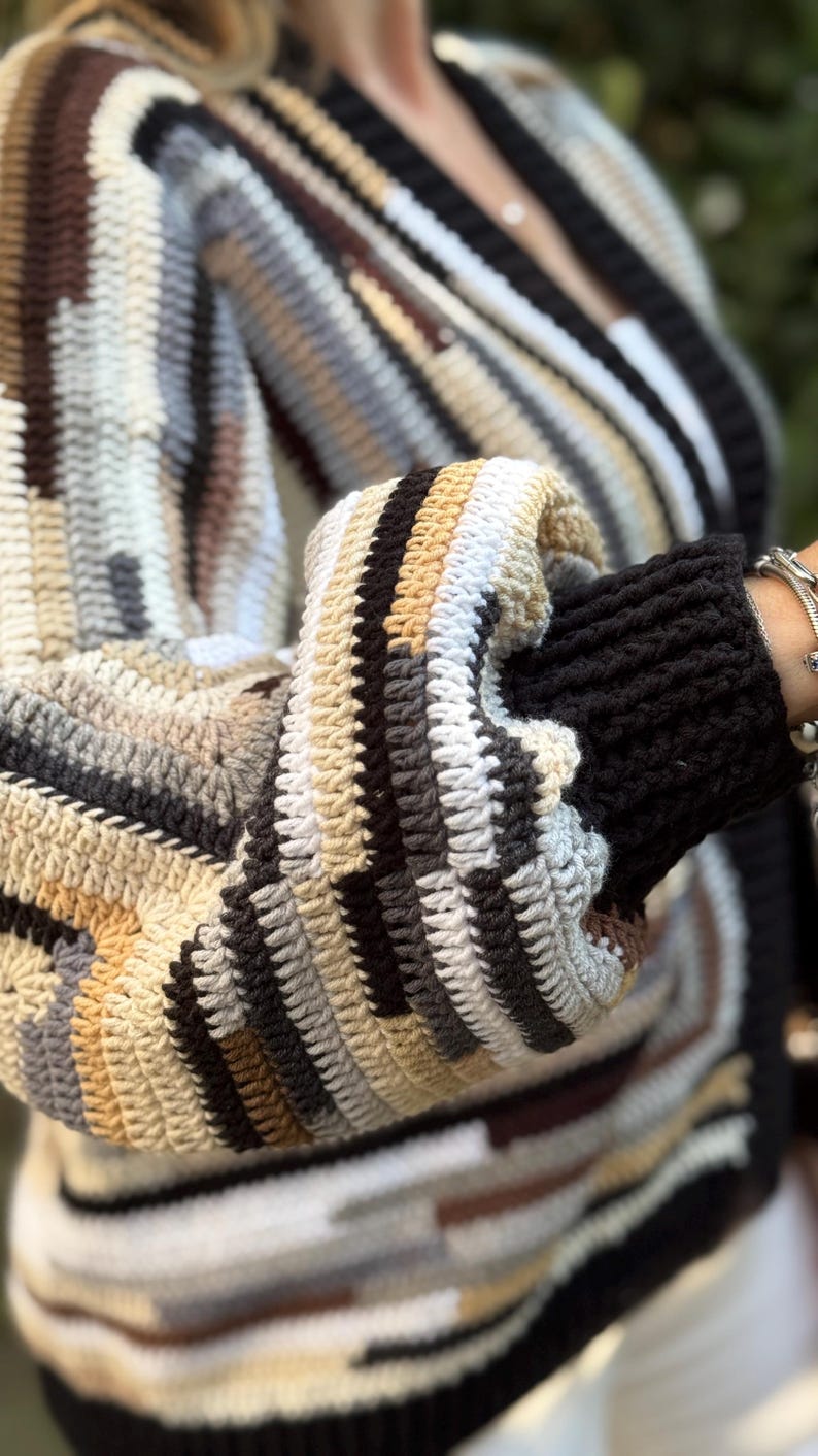 CROCHET BOMBER JACKET - Etsy