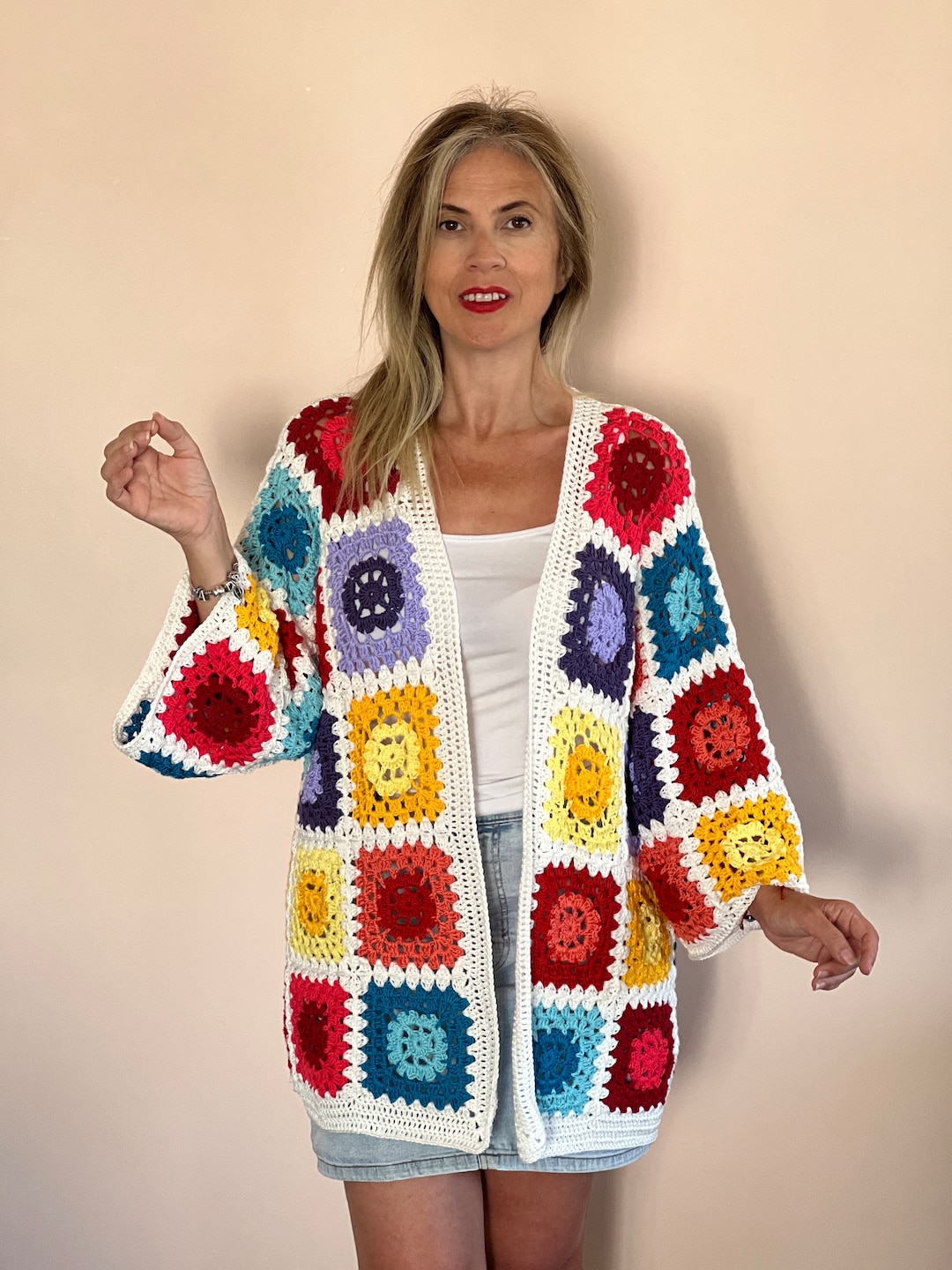 Crochet Cardigan - Etsy