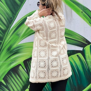 Crochet Cardigan - Etsy
