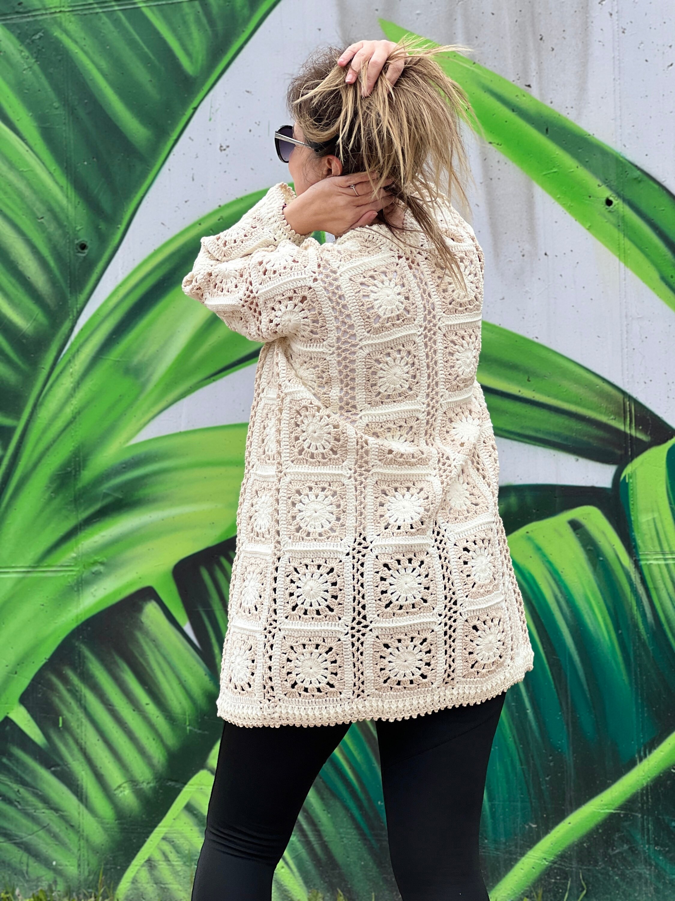 Crochet Cardigan - Etsy
