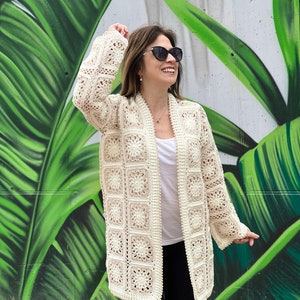 Crochet Cardigan - Etsy