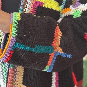 PİCASSO CROCHET CARDIGAN Hand Made Grannysquare Limited Edition - Etsy