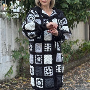 COLLAR CROCHET CARDIGAN - Etsy