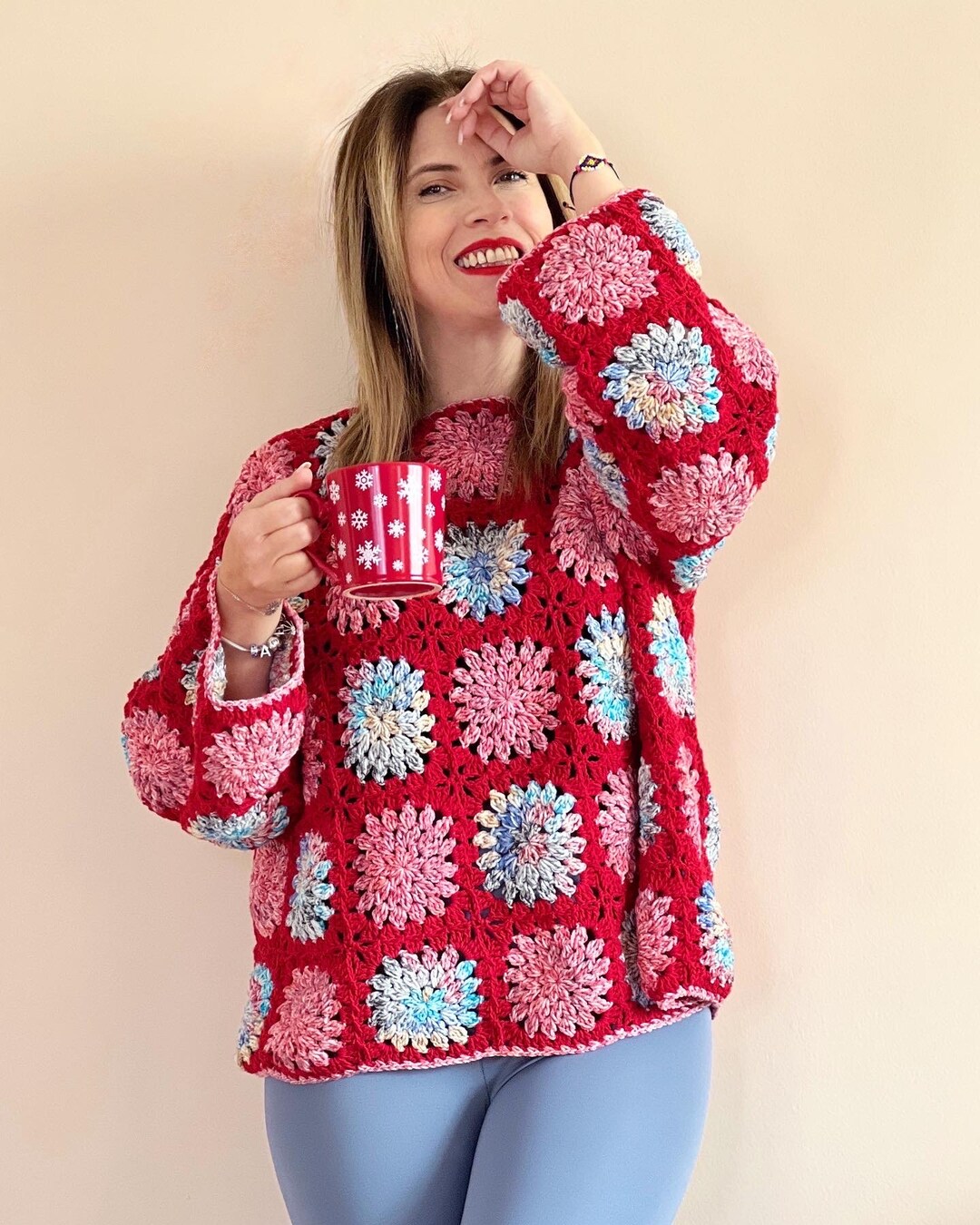 CROCHET JUMPER HANDMADE Hand Knittig - Etsy
