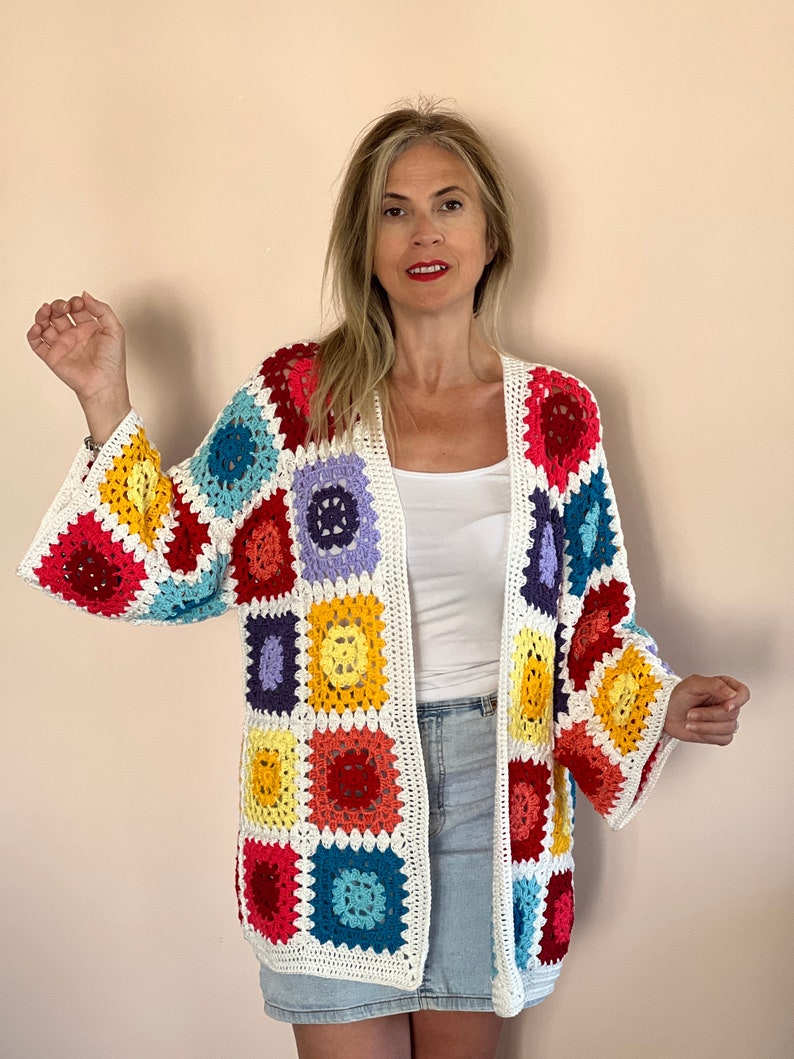 Crochet Cardigan - Etsy