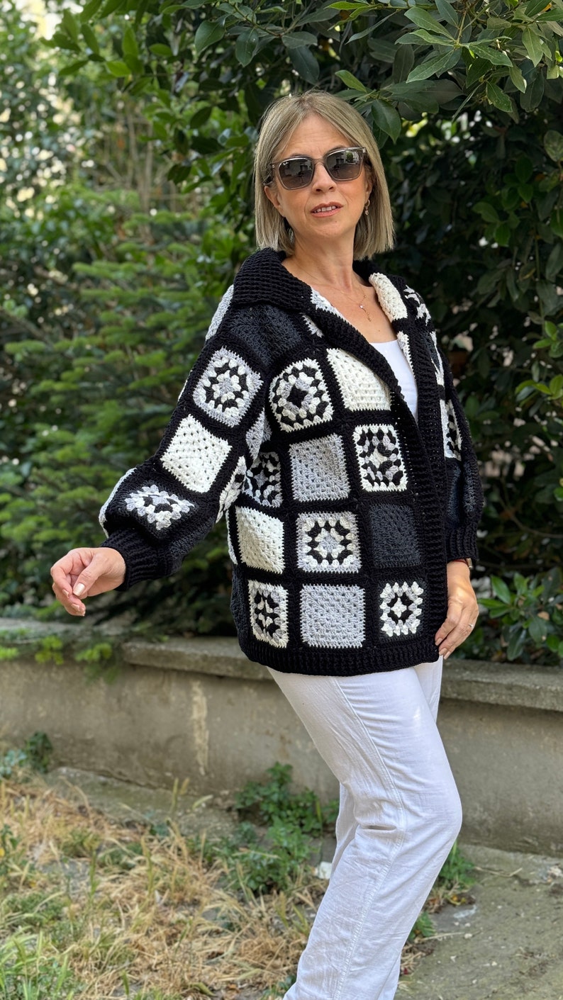 CROCHET BOMBER JACKET - Etsy