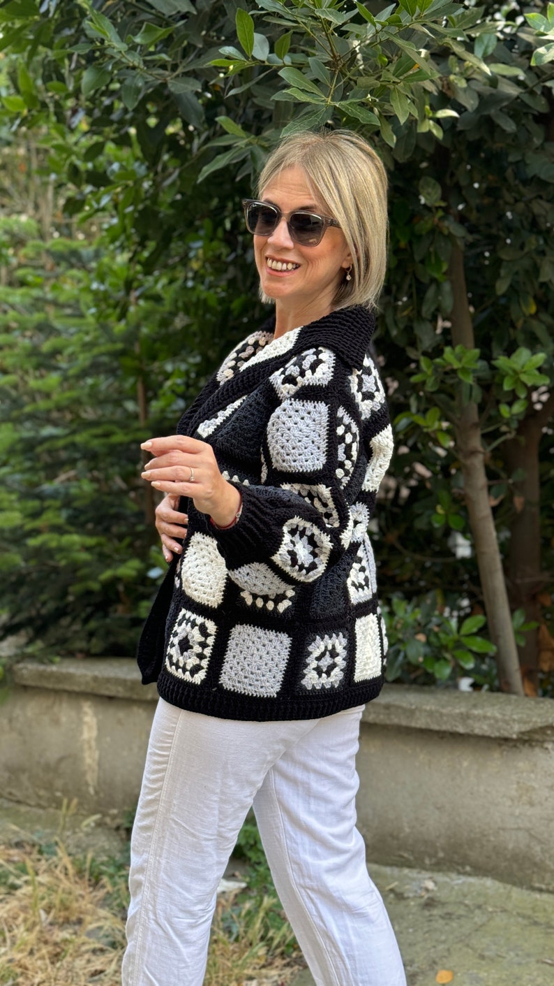 CROCHET BOMBER JACKET - Etsy