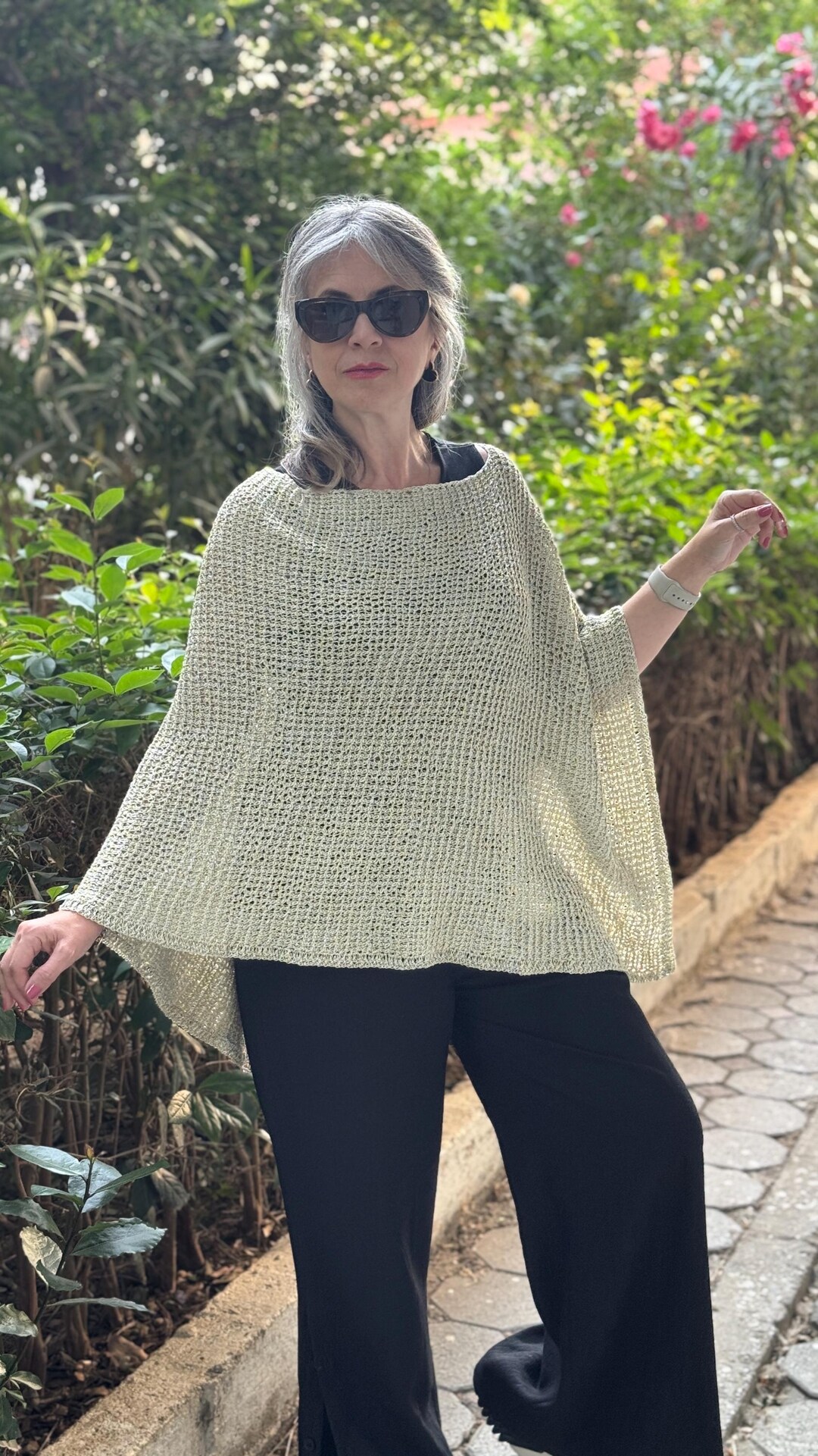 Crochet Shawl Blouse, Boho Style - Etsy