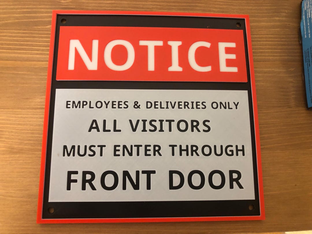 Custom Signs - Office Name Plates - Customized Tags - Plastic 3D ...