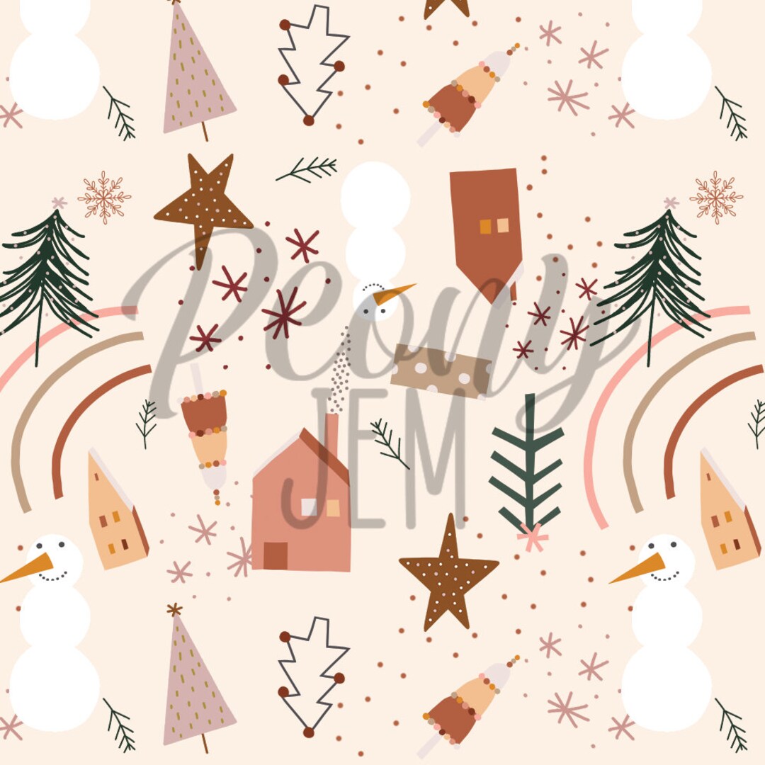 Holiday Seamless Design // Cozy Winter Design // Seamless Pattern ...