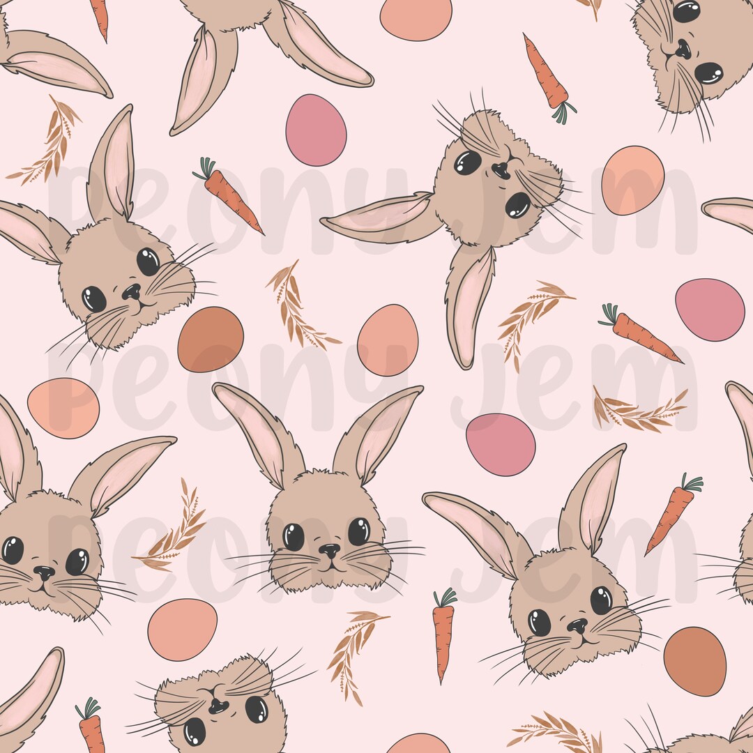 Bunny Seamless Design // Easter Design // Spring Design // Seamless ...